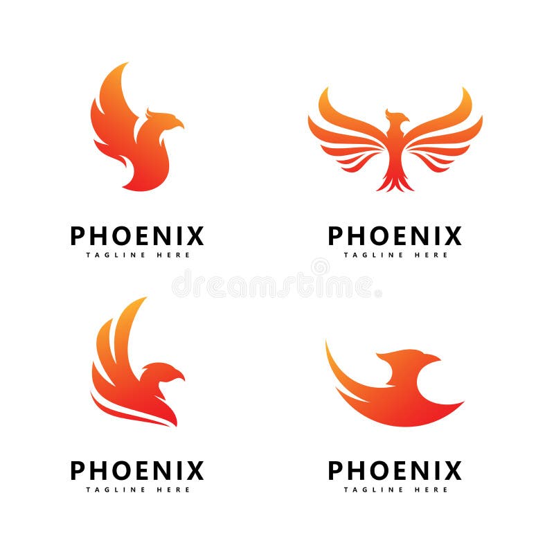Phoenix Logo Vector Template Design Stock Vector - Illustration of ...
