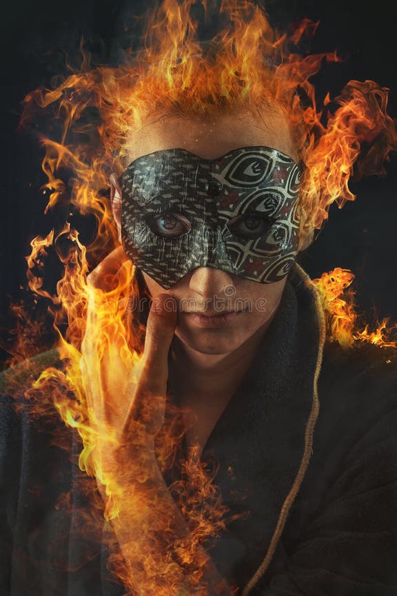 Phoenix man stock image. Image of unique, masked, male - 48891445