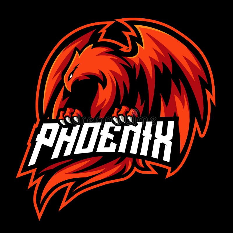 Phoenix Mascot Logo Template Design Stock Vector - Illustration of ...