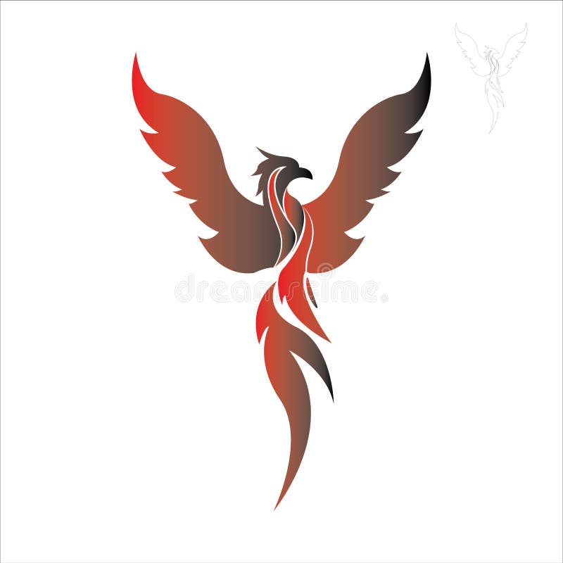 Phoenix Mascot Logo Vector Design Illustration Template Web Stock ...