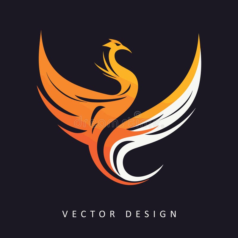 Phoenix Minimalist Elegant Vector Design AI Generated Stock Vector ...