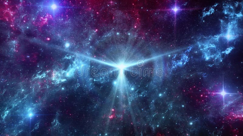 Phoenix Nebula in Deep Space - Fantasy Loop Abstract Background Stock ...