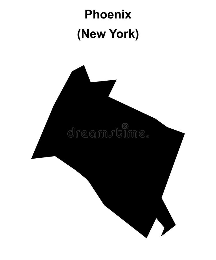 Phoenix outline map stock vector. Illustration of gedling - 387621192