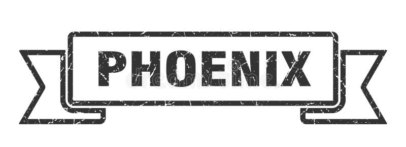 Phoenix Ribbon Banner. Phoenix Grunge Band Sign Stock Vector ...