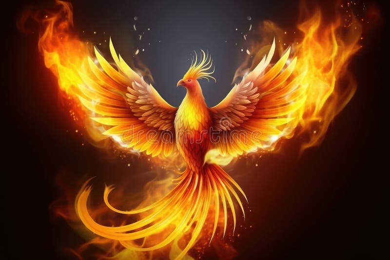 Phoenix Bird Rebirth Ash Stock Illustrations – 96 Phoenix Bird Rebirth ...