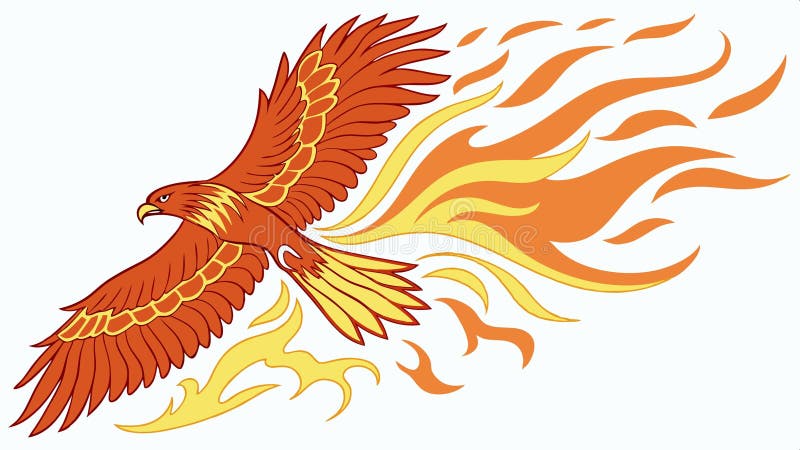Phoenix Rising from Ashes, Mythical Rebirth and Transformation Symbol ...