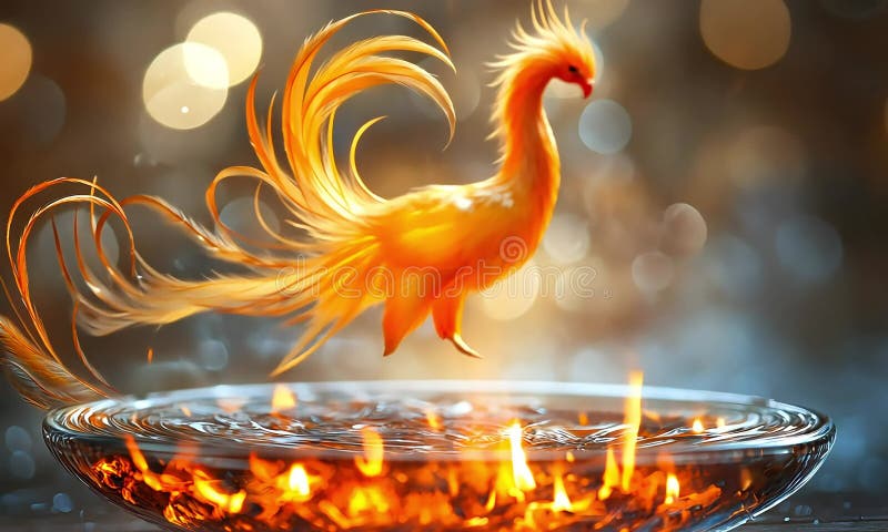 Phoenix Rising from Fire stock video. Video of flames - 380661469