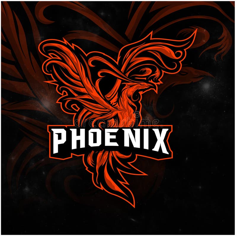 Phoenix sport mascot logo stock vector. Illustration of design - 170693835
