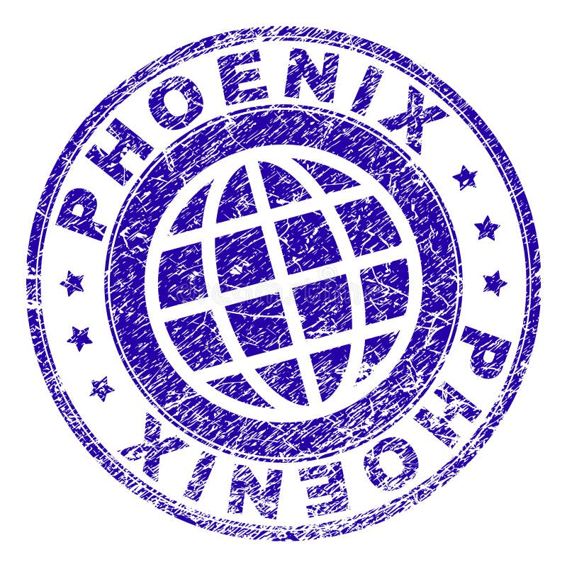 Scratched Textured PHOENIX Stamp Seal Stock Vector - Illustration of ...