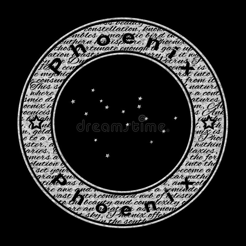 Phoenix Star Constellation stock illustration. Illustration of space ...