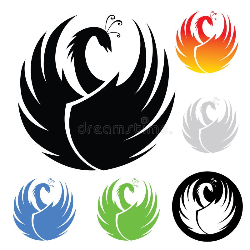 Phoenix symbol stock vector. Illustration of peacock - 26503106