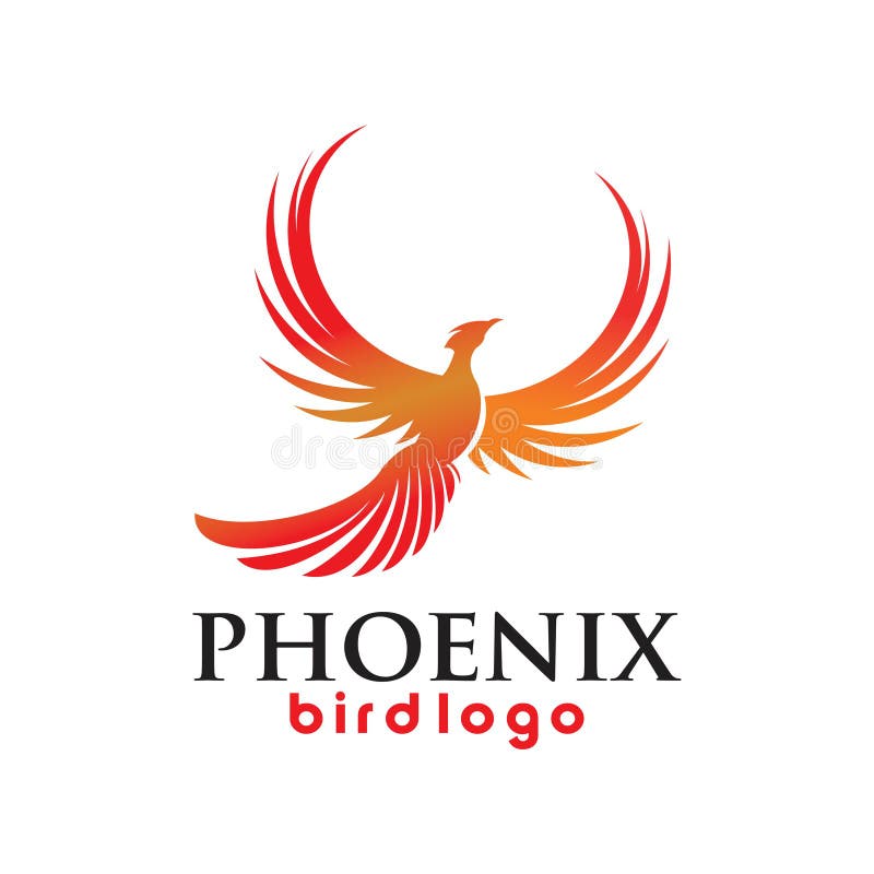 Phoenix-Vogel-Logo vektor abbildung. Illustration von kunst - 221796136