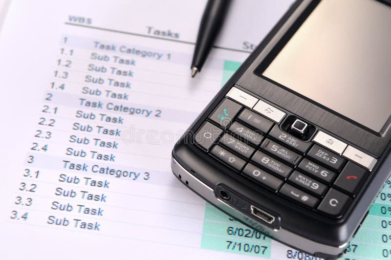 Executive PDA Phone stock image. Image of mobile, industry - 9863795