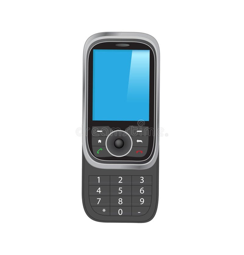 Flip handphone stock illustration. Illustration of silver - 90838