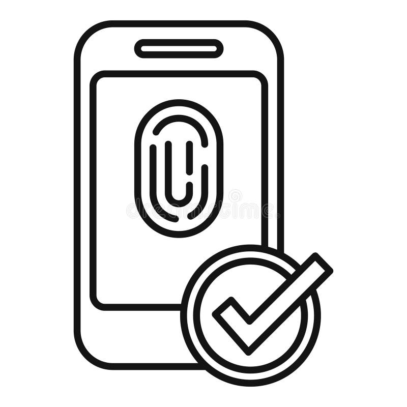 Human Privacy Icon, Outline Style Stock Vector - Illustration of secure ...