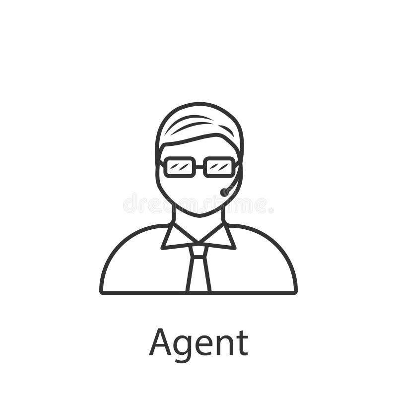 Phone Agent Icon. Element of Profession Avatar Icon for Mobile Concept ...