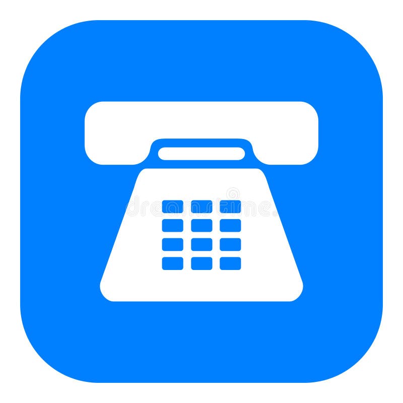 Phone and app icon stock vector. Illustration of blue - 233780871