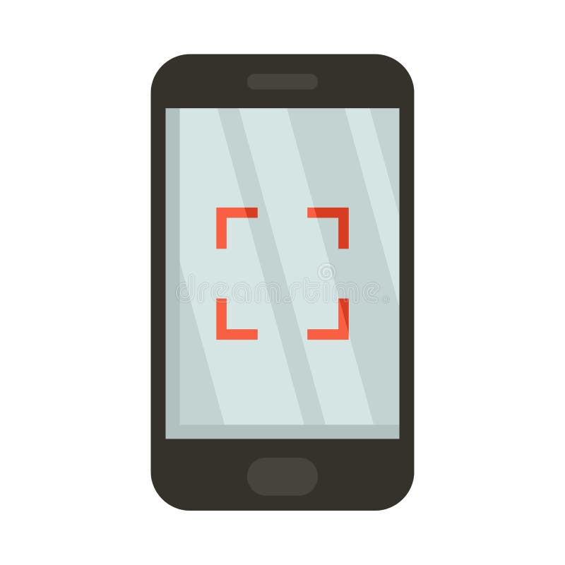 Phone App Screen Recording Icon Flat Isolated Vector Stock Vector ...