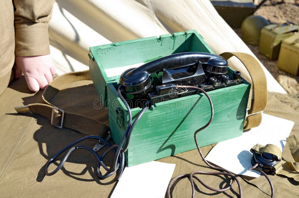 The phone is in the army. stock image. Image of army - 81698521