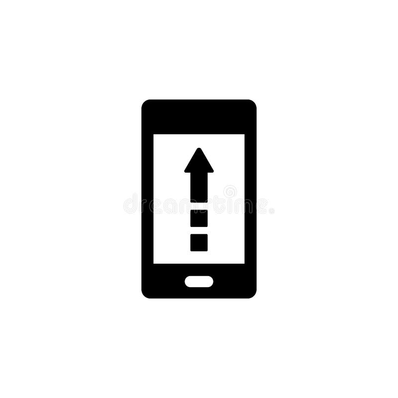 Phone, Arrow Up, Upload Vector Icon. Simple Element Illustration from ...
