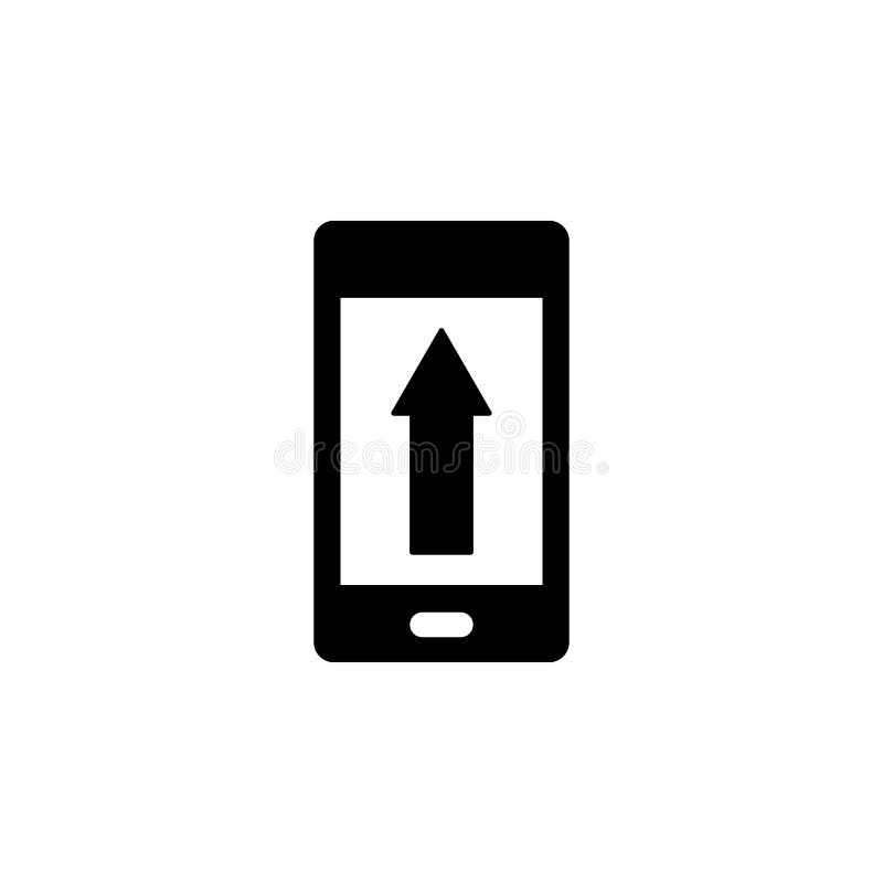 Phone, Arrow Up, Upload Vector Icon. Simple Element Illustration from ...