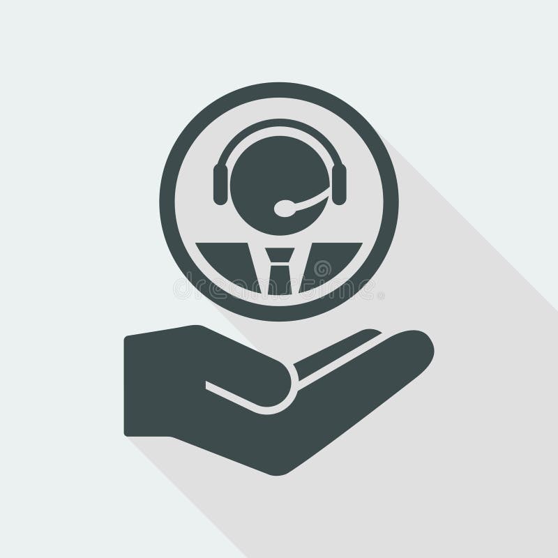 Phone Assistance - Vector Web Icon Stock Vector - Illustration of ...