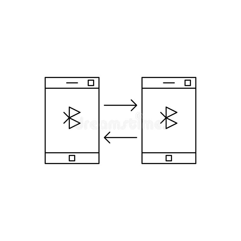 Bluetooth Icon Vector in Trendy Flat Style. Mobile Network Symbol ...