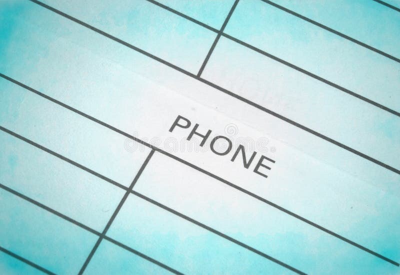 Address & Phone Book stock image. Image of directory - 630235