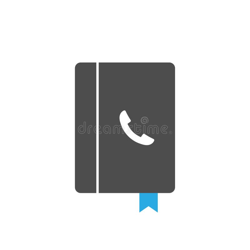 Phone Book Icon Design Template Vector Isolated Stock Illustration ...