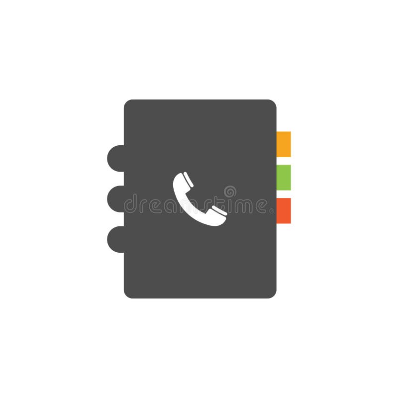 Phone Book Icon Design Template Vector Isolated Stock Illustration ...
