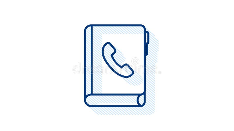 Phone Book. Phone Icon, Telephone Symbol. Support Service Icon. Motion ...