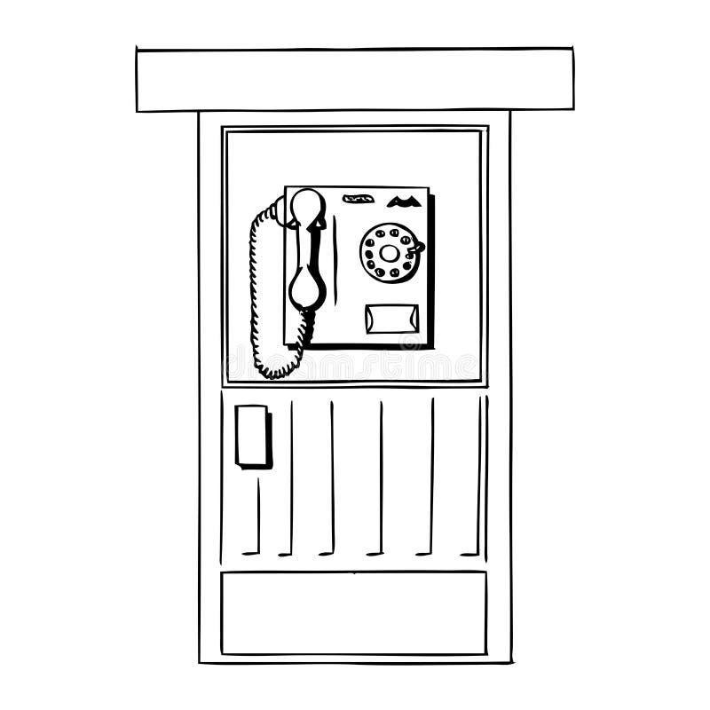 Phone booth stock illustration. Illustration of white - 22802072