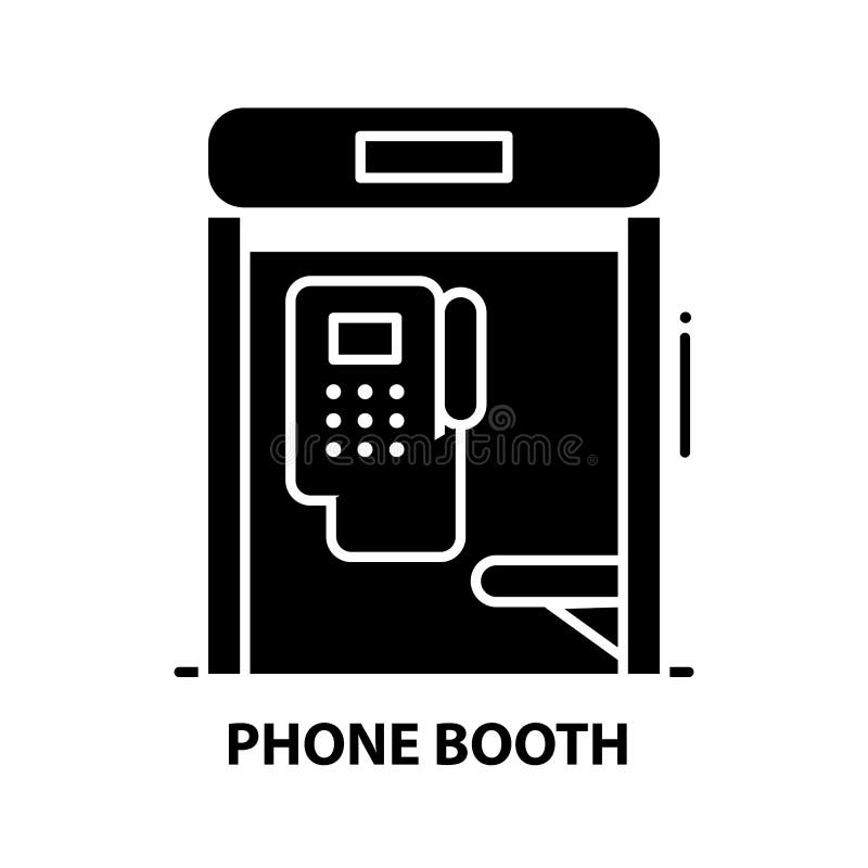 Phone Booth Icon, Linear Isolated Illustration, Thin Line Vector, Web ...