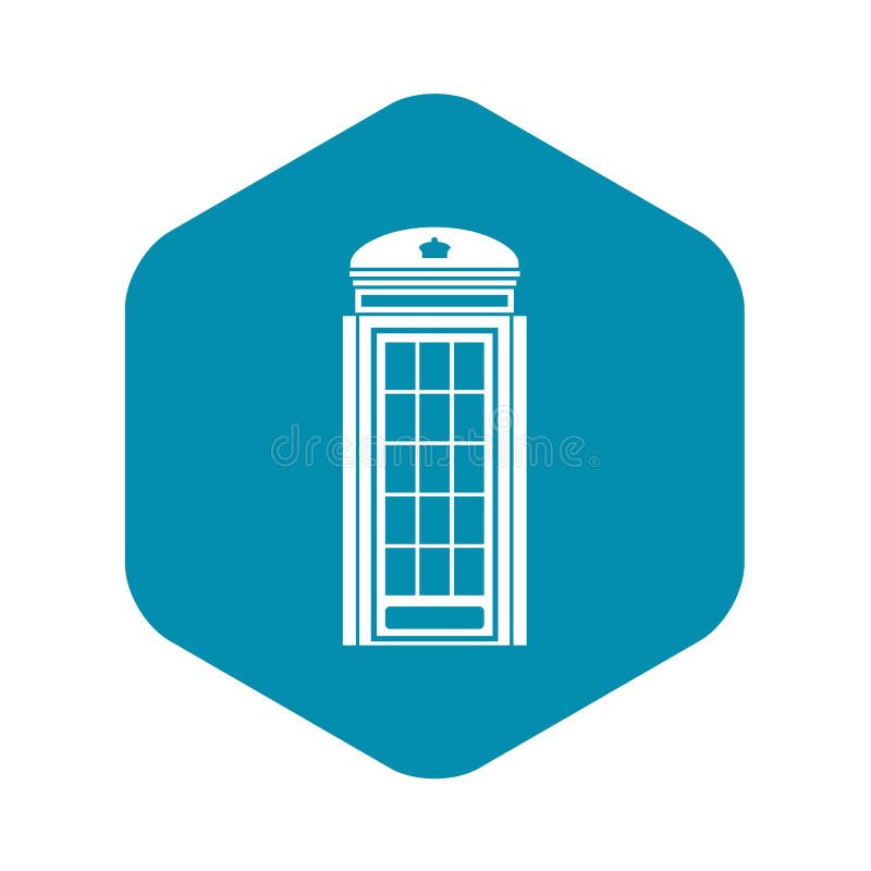 Phone Booth Icon, Simple Style Stock Vector - Illustration of modern ...