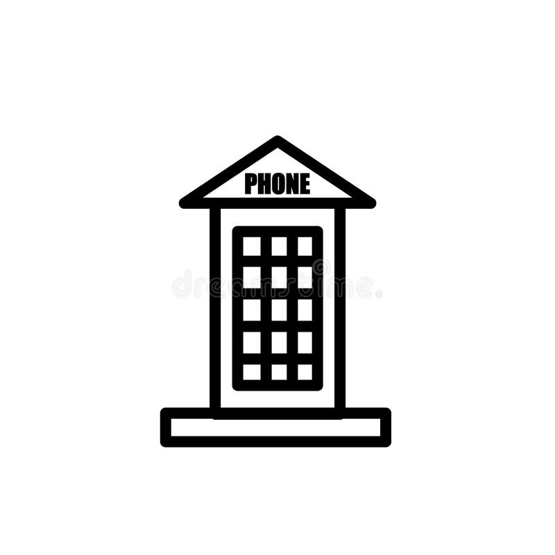 Phone Booth Outline Stock Illustrations – 377 Phone Booth Outline Stock ...