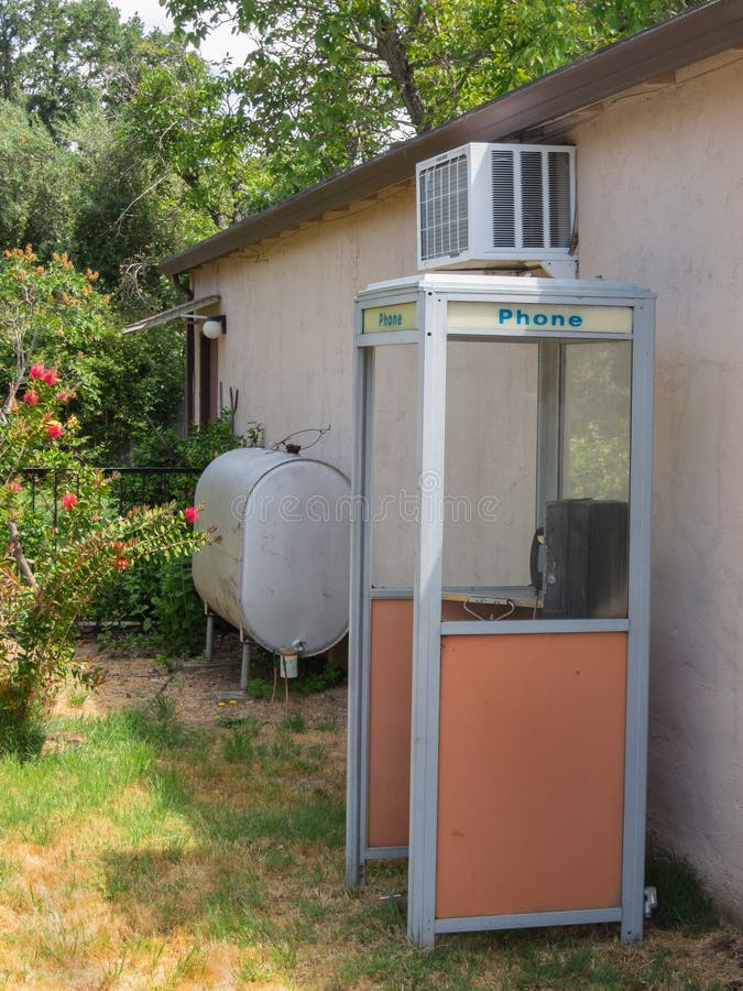 Backyard phone booth stock image. Image of handle, america - 117534627