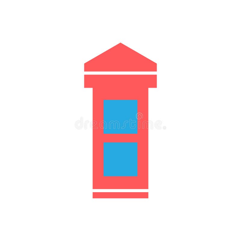 Phone Box Icon Vector Sign and Symbol Isolated on White Background ...