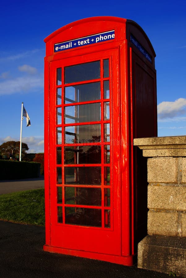 Phone Box in the United Kingdom Stock Image - Image of booth, equipment ...