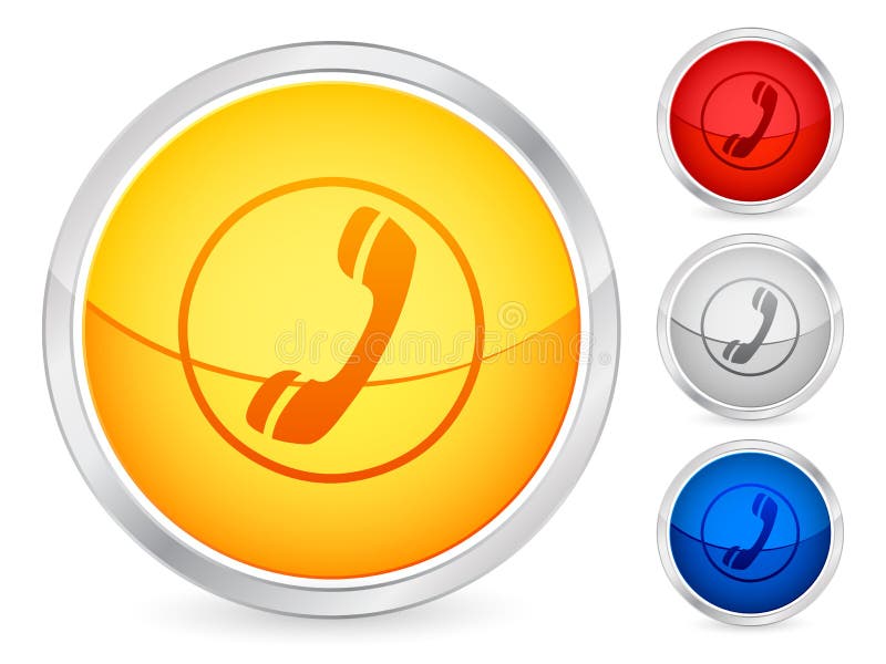 Grey phone symbol stock vector. Illustration of communication - 7736424