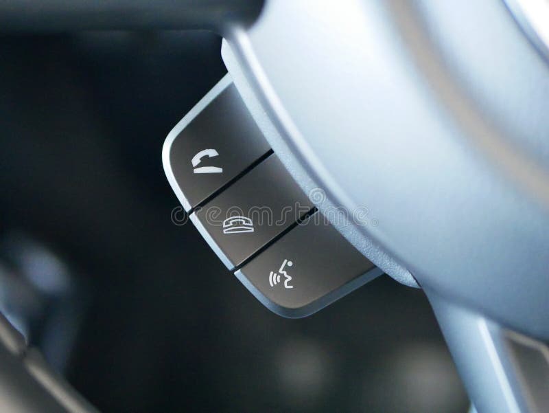 Phone Button Control in the Modern Car Stock Photo - Image of dashboard ...