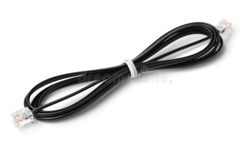 Phone cable stock image. Image of connector, networking - 80285105
