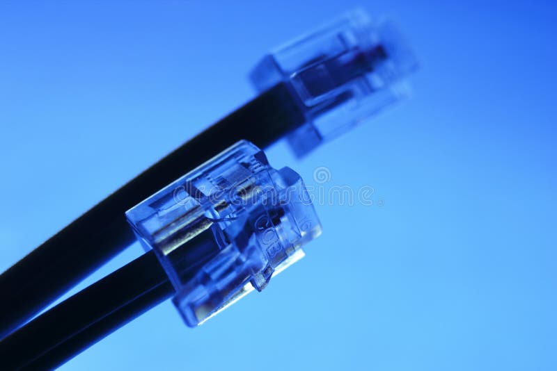 Phone cable and plug stock photo. Image of communication - 357938