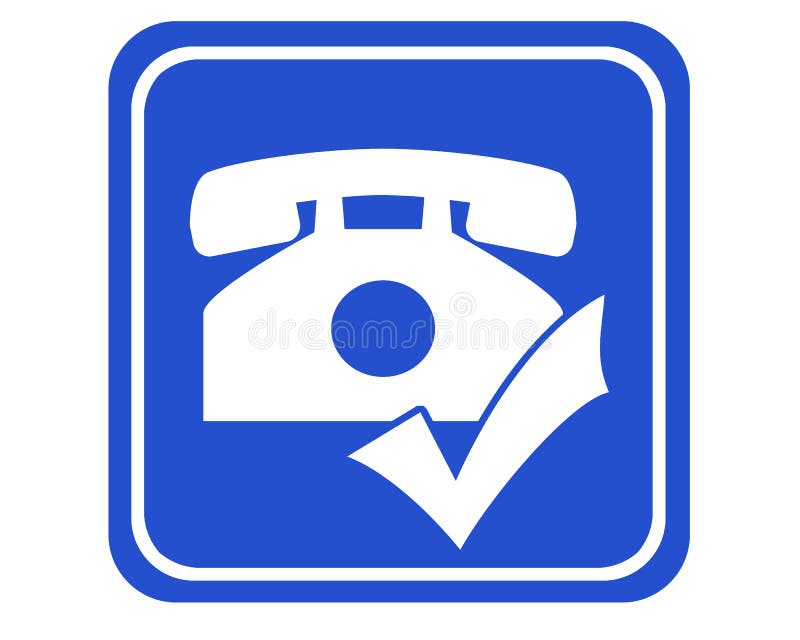Phone sign stock illustration. Illustration of cell, emergency - 512496