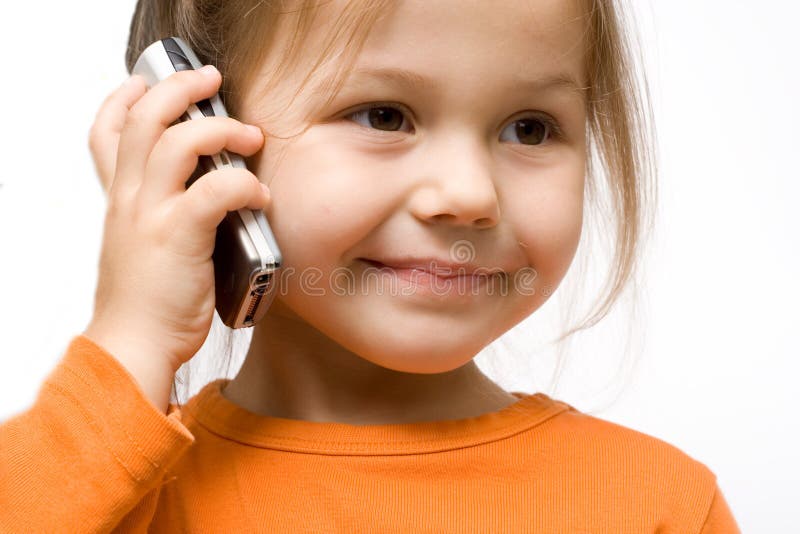 Phone call stock photo. Image of child, speak, communication - 3471314