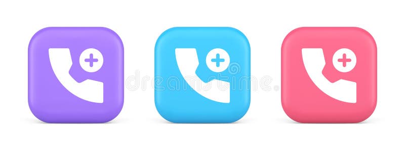 Phone Call Add Contact Communication Button Voice Conversation Web ...
