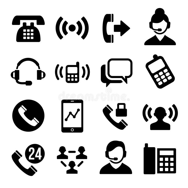 Answer Phone Icon Stock Illustrations – 13,440 Answer Phone Icon Stock ...
