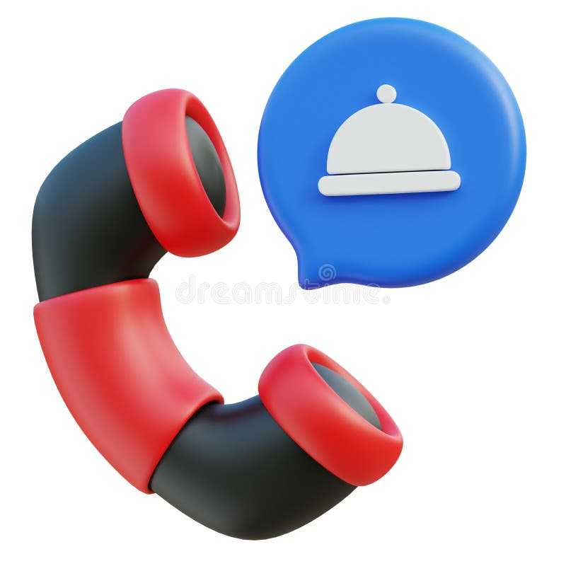 Phone Call 3d Icon Illustration Stock Illustration - Illustration of ...