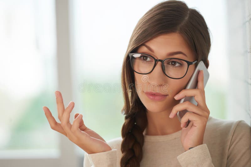 Phone call stock image. Image of woman, gadget, calling - 94003319