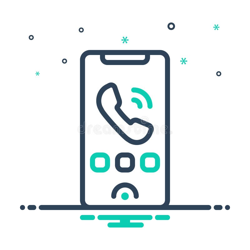 Mix Icon for Phone Call, Call and Contact Stock Vector - Illustration of phone, mobile: 294718336