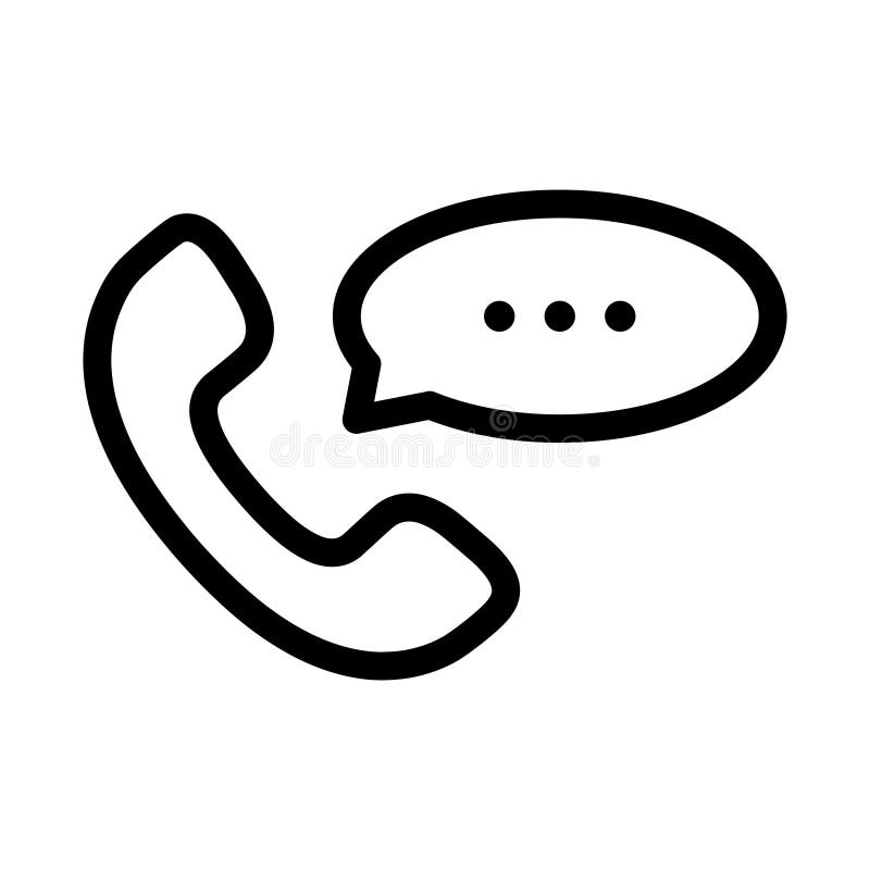 Phone Call Icon. Communication Symbol. Talking Icon by Phone Stock ...